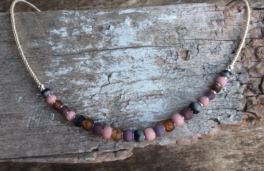 Boho Necklace,modern Jewellery,layering Necklace,multi Coloured ...