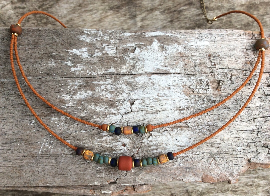 Boho Necklace,earth Mother Necklace,short Boho Necklace,simple Necklace ...