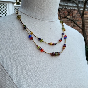 Womens Boho Necklace,mother Earth Necklace,multi Coloured Necklace ...