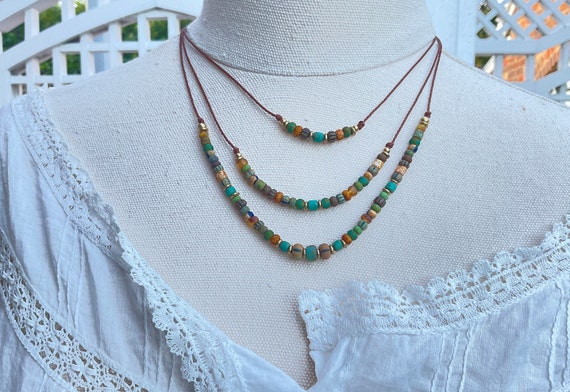 Boho necklaces etsy store