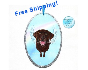 Chocolate Lab Angel | Etsy