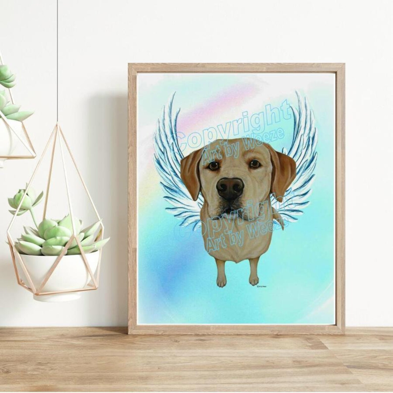 Yellow Lab Angel, JPEG, Printable Download, Labrador Retriever ...