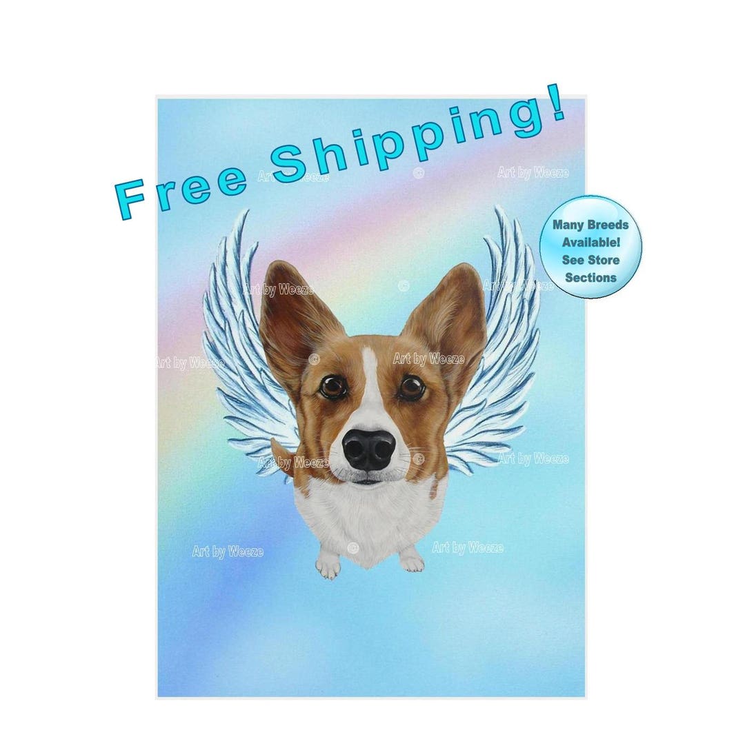 Corgi Angel Welsh Corgi Corgi With Wings Dog Angel Pet - Etsy