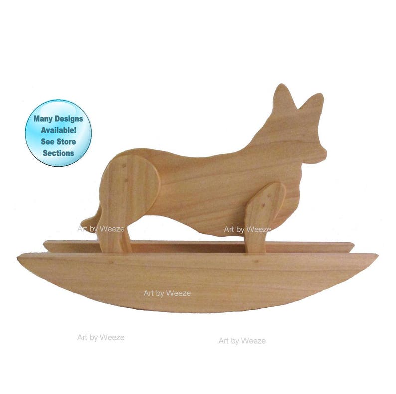 Rocking Corgi Wood Corgi Welsh Corgi Corgi Sculpture - Etsy