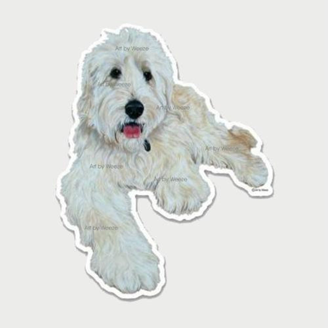Goldendoodle Sticker, Golden Doodle Decal, Dog Breed Stickers, Vinyl ...