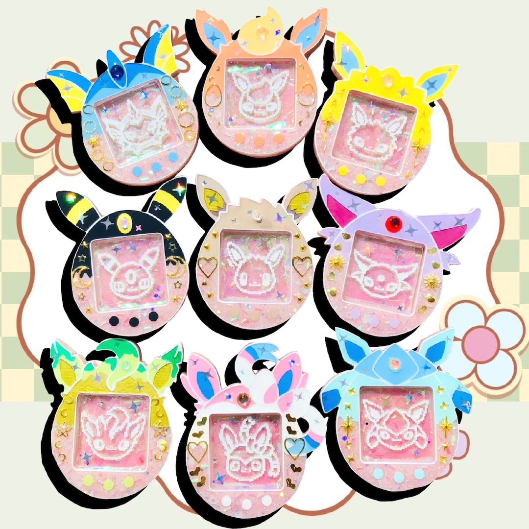 Egg Friend Phone Grip/ Necklace/ Pin Badge Made From Bio Resin, Eev ...