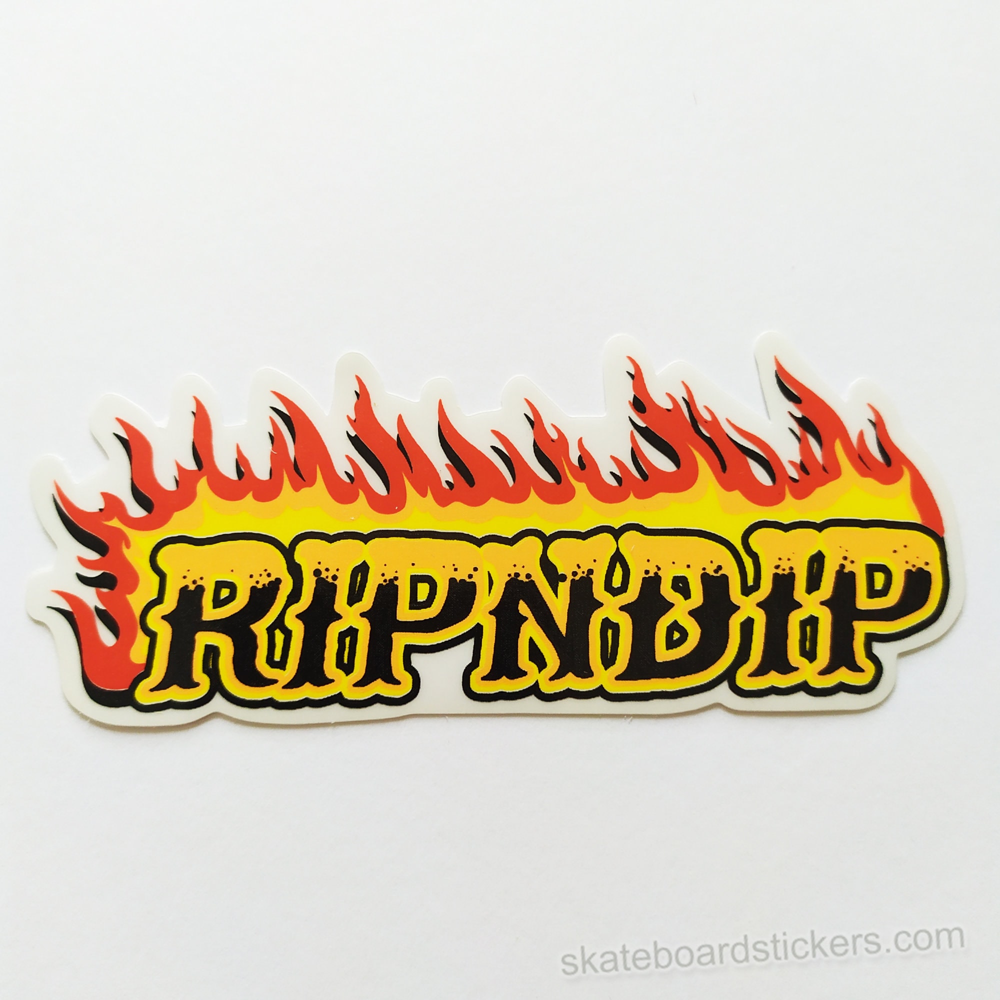 RIPNDIP Skateboard Sticker "flame Logo" - Official Rip N Dip - Etsy