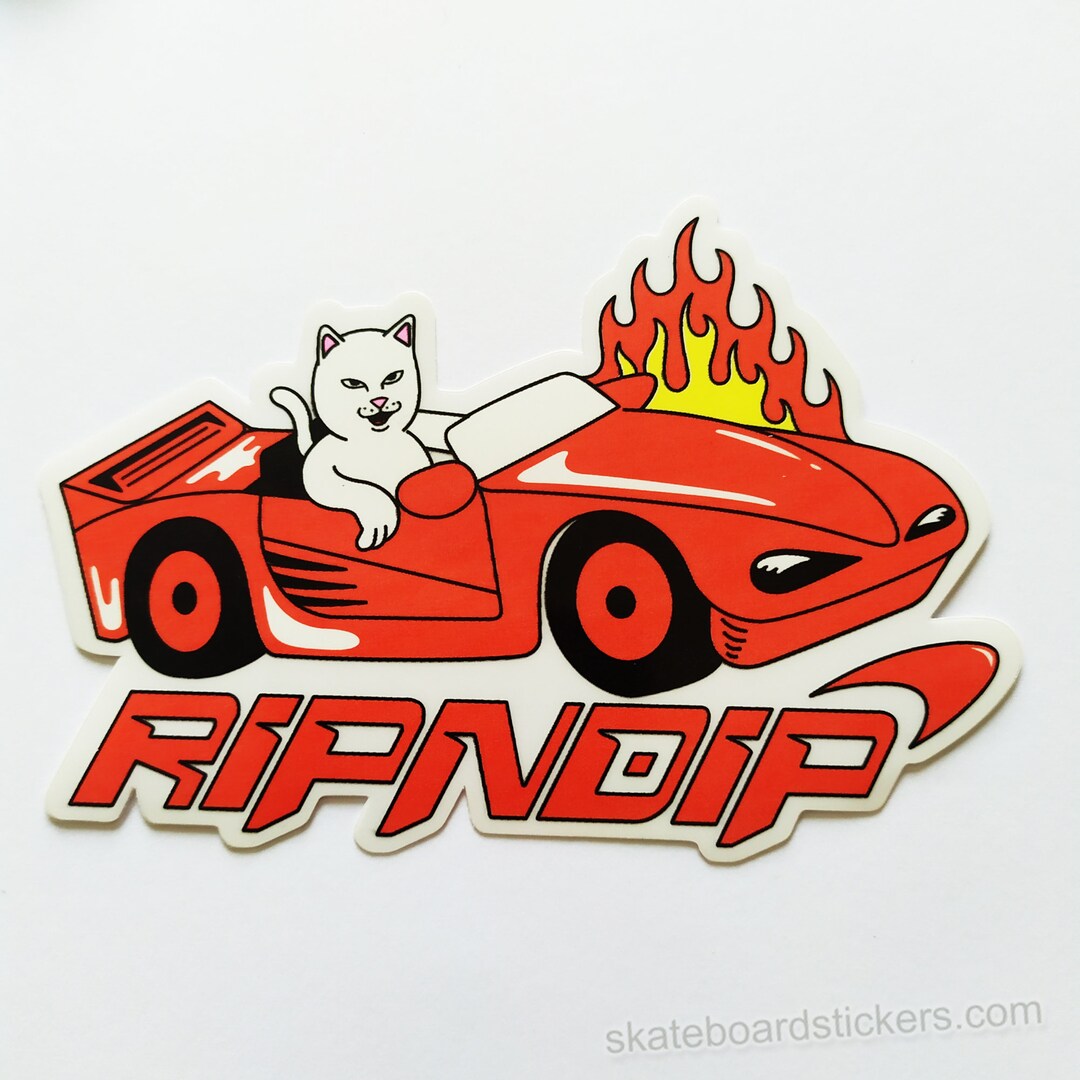 RIPNDIP Skateboard Sticker "lambo" - Official Rip N Dip - Etsy