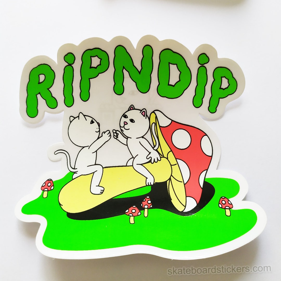 RIPNDIP Skateboard Sticker "toadstool Buddies" - Official Rip N Dip - Etsy