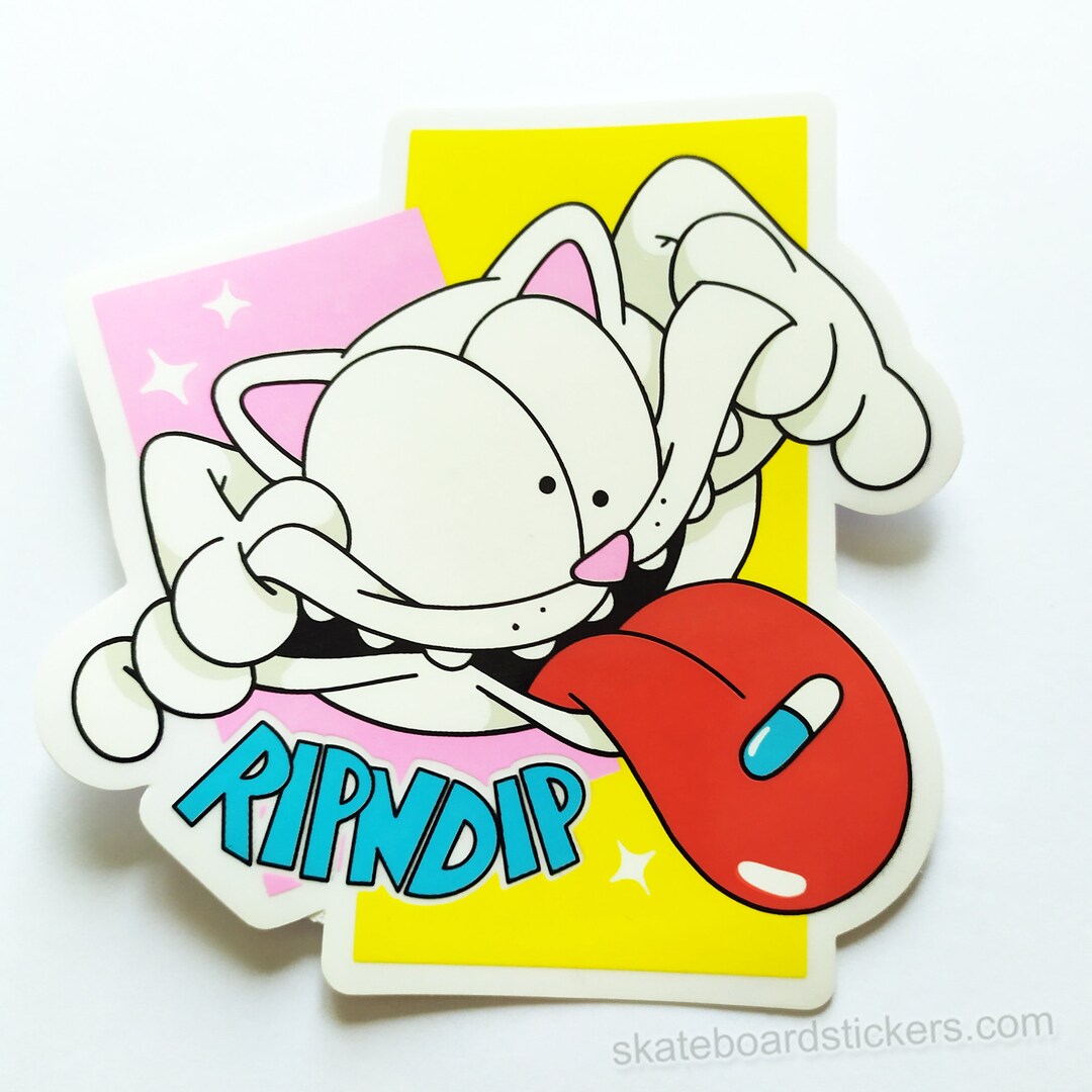 RIPNDIP Skateboard Sticker "chill Pill" - Official Rip N Dip - Etsy