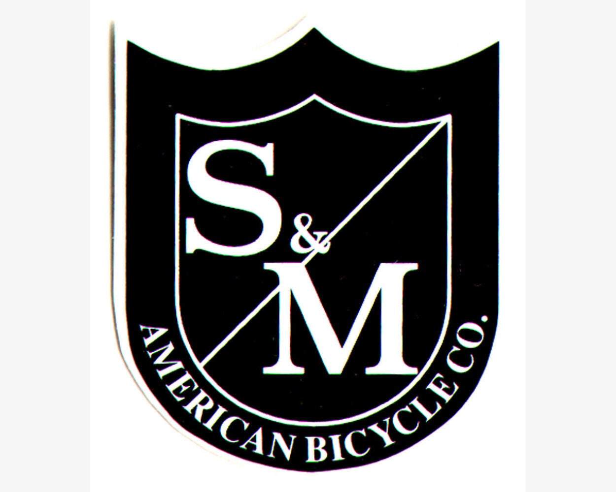 S&M Bikes Die Cut Black/white Shield BMX Sticker 3.8cm High - Etsy