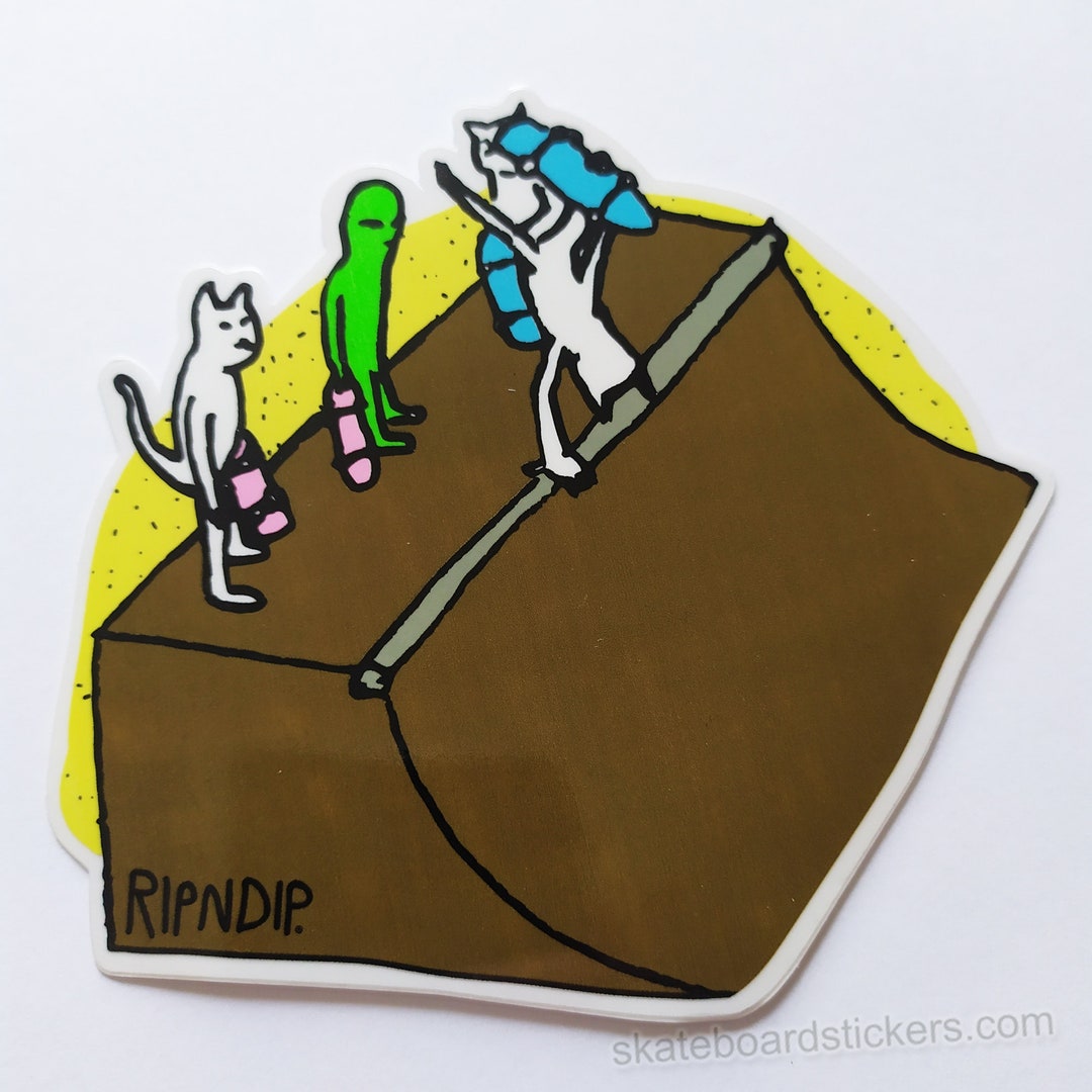 RIPNDIP Skateboard Sticker "invert Quarter" - Official Rip N Dip - Etsy