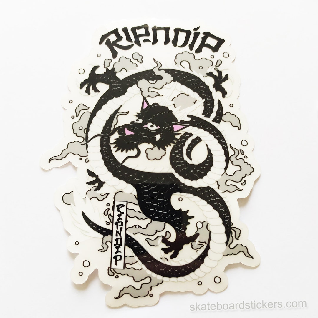 RIPNDIP Skateboard Sticker "chinese Dragon" - Official Rip N Dip - Etsy