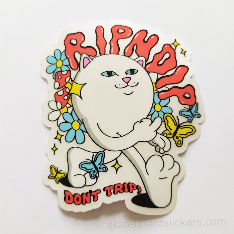 RIPNDIP Skateboard Sticker "lord Nermal" - Official Rip N Dip - Etsy