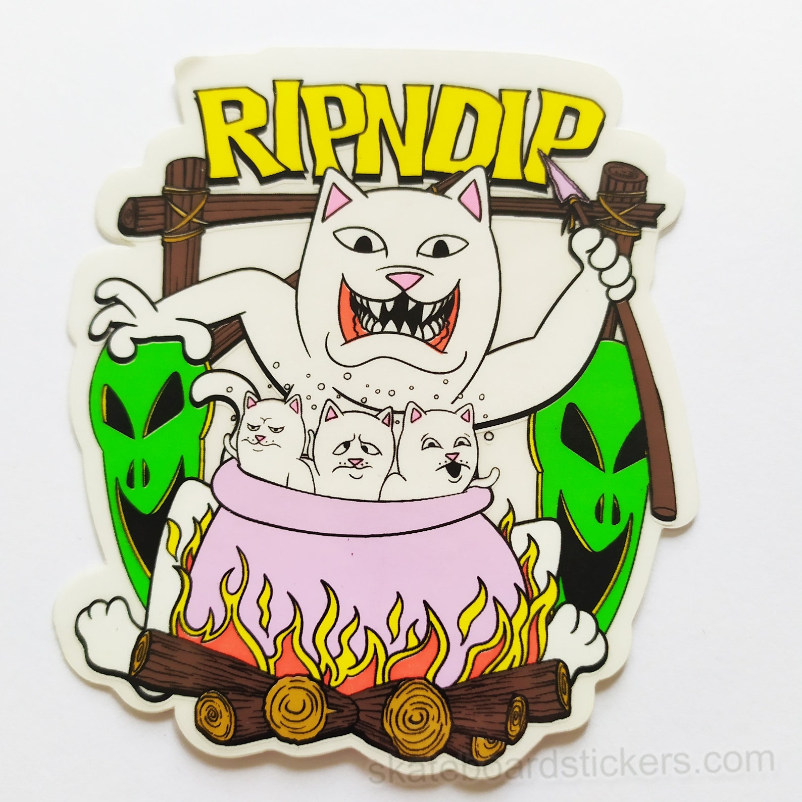 RIPNDIP Skateboard Sticker - Official Rip N Dip - Etsy