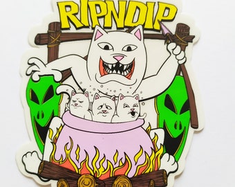 RIPNDIP Skateboard Sticker cash Money Official Rip N Dip - Etsy