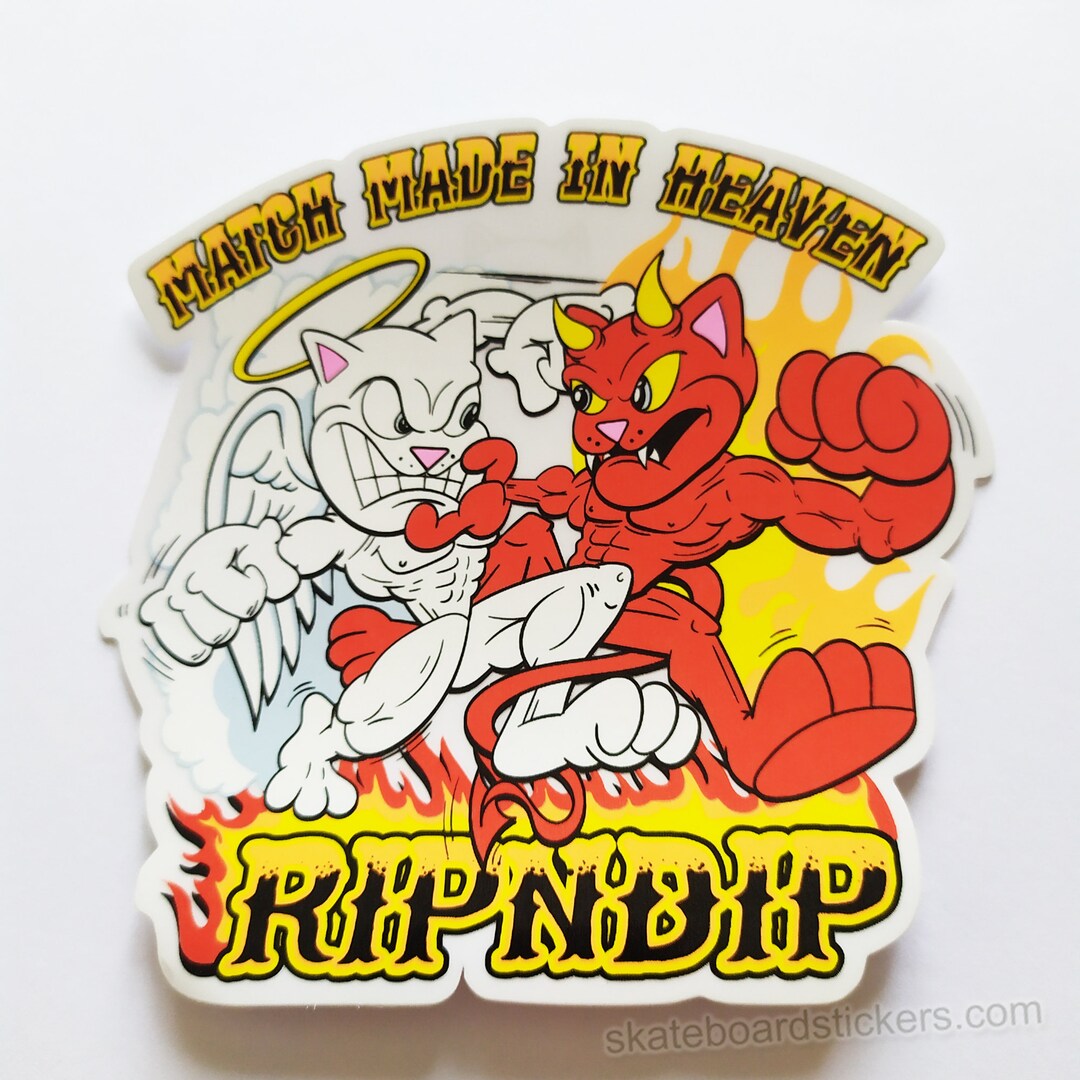 RIPNDIP Skateboard Sticker "match Made in Heaven" - Official Rip N Dip ...