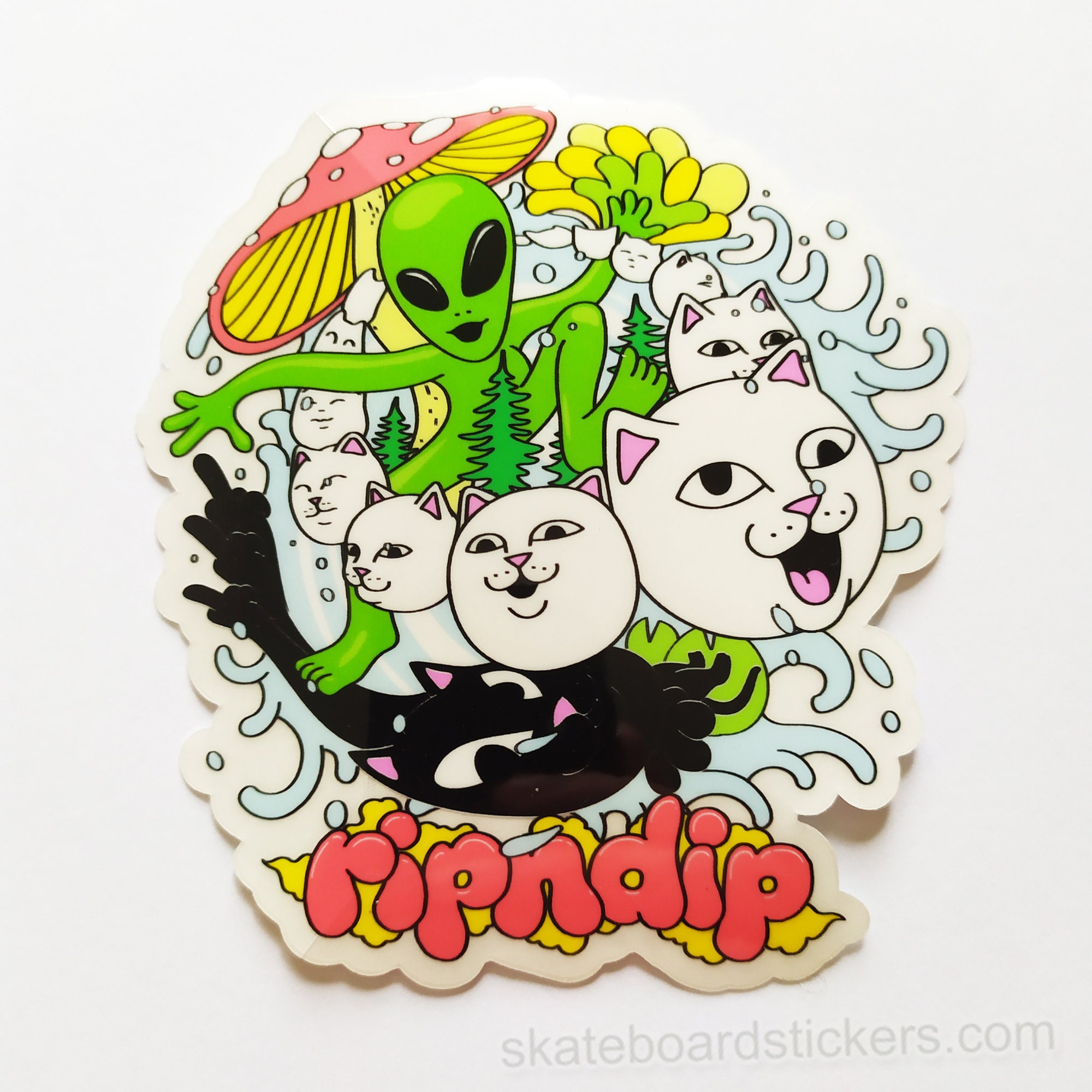 RIPNDIP Skateboard Sticker - Official Rip N Dip - Etsy
