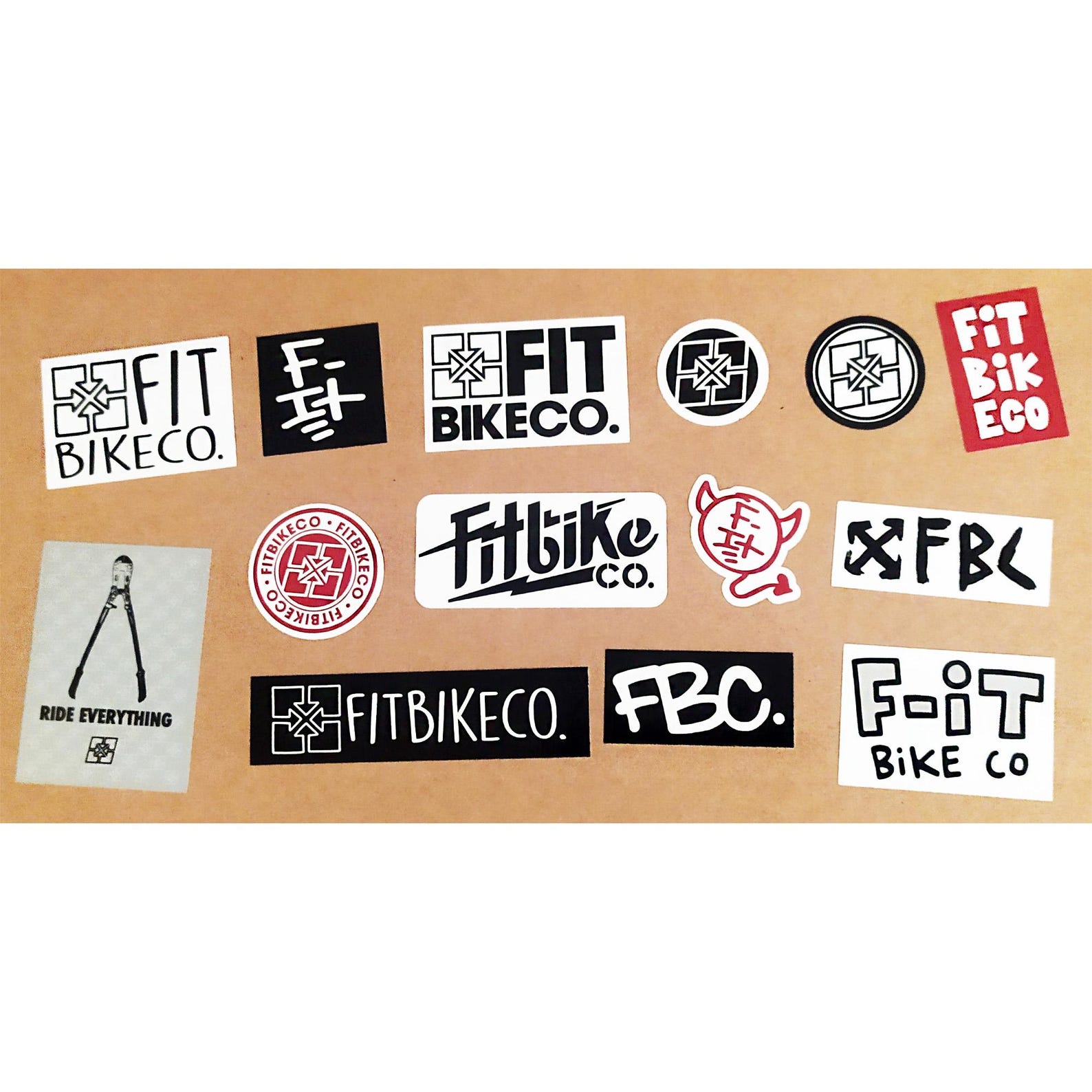 Fit Bike Co. BMX Sticker / Decal Sheet 2022 - 14 Stickers - OFFICIAL ...