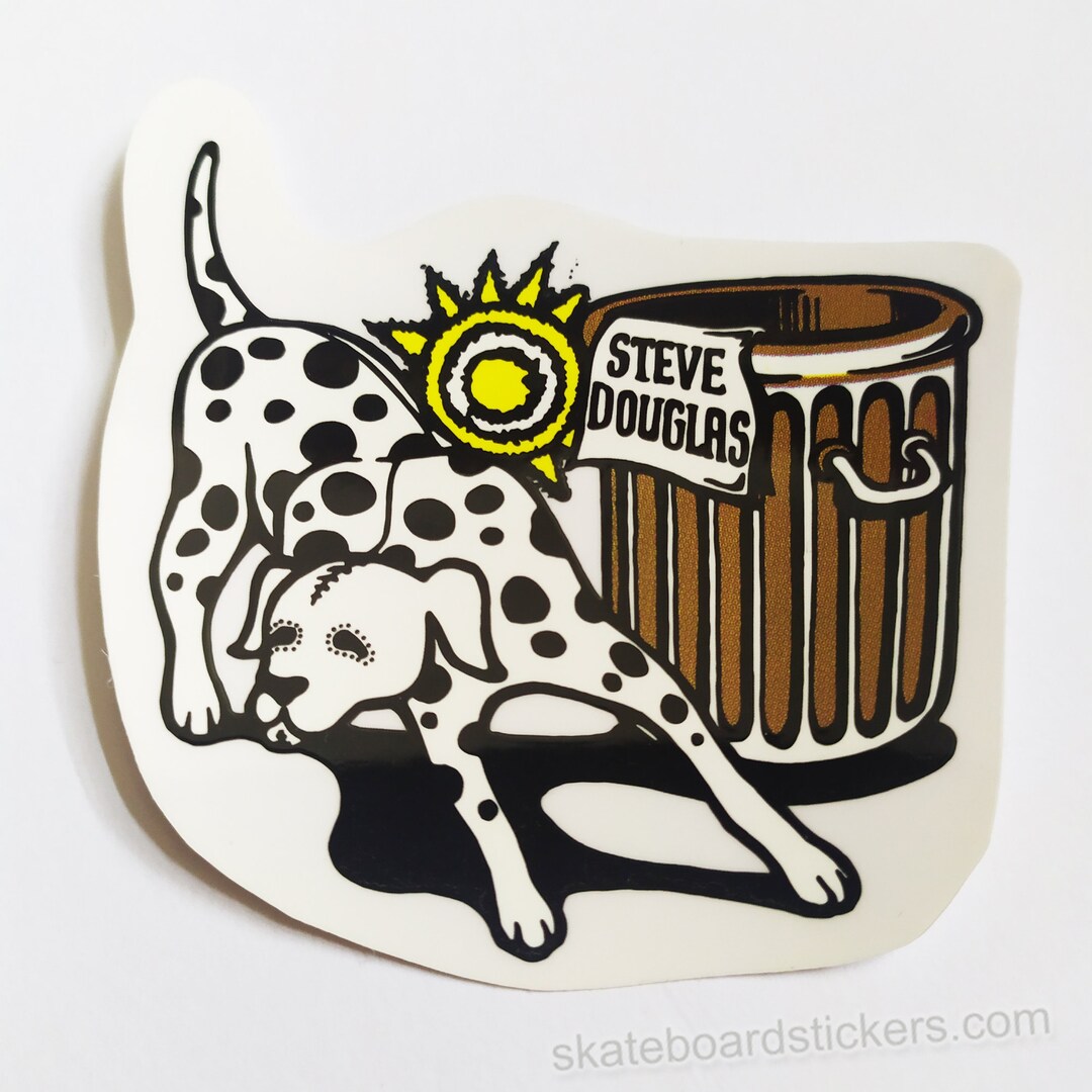 New Deal Official Reissue Skateboard Sticker - Steve Douglas "dalmation ...