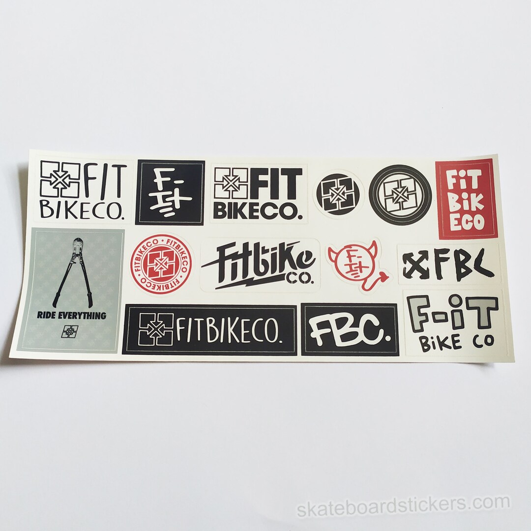 Fit Bike Co. BMX Sticker / Decal Sheet 2022 - 14 Stickers - OFFICIAL ...