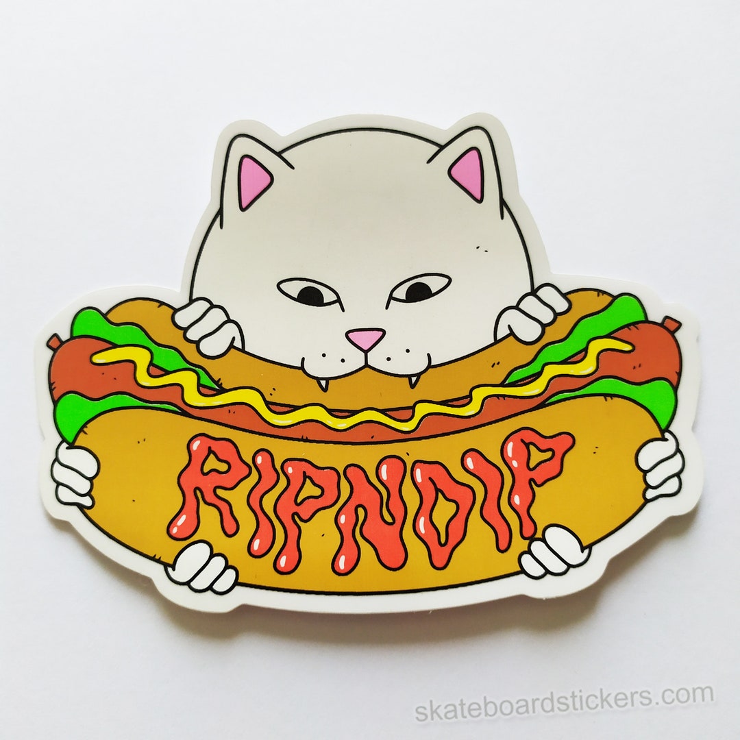 RIPNDIP Skateboard Sticker "hot Dog" - Official Rip N Dip - Etsy