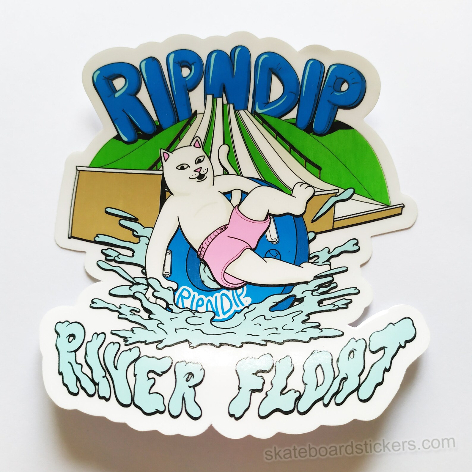 RIPNDIP Skateboard Sticker "river Float" - Official Rip N Dip - Etsy