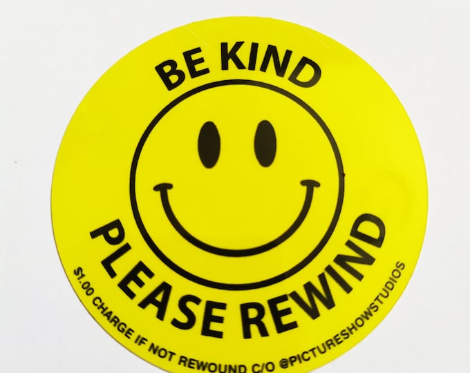 Picture Show - Be Kind Please Rewind VHS Video Skateboard Sticker ...