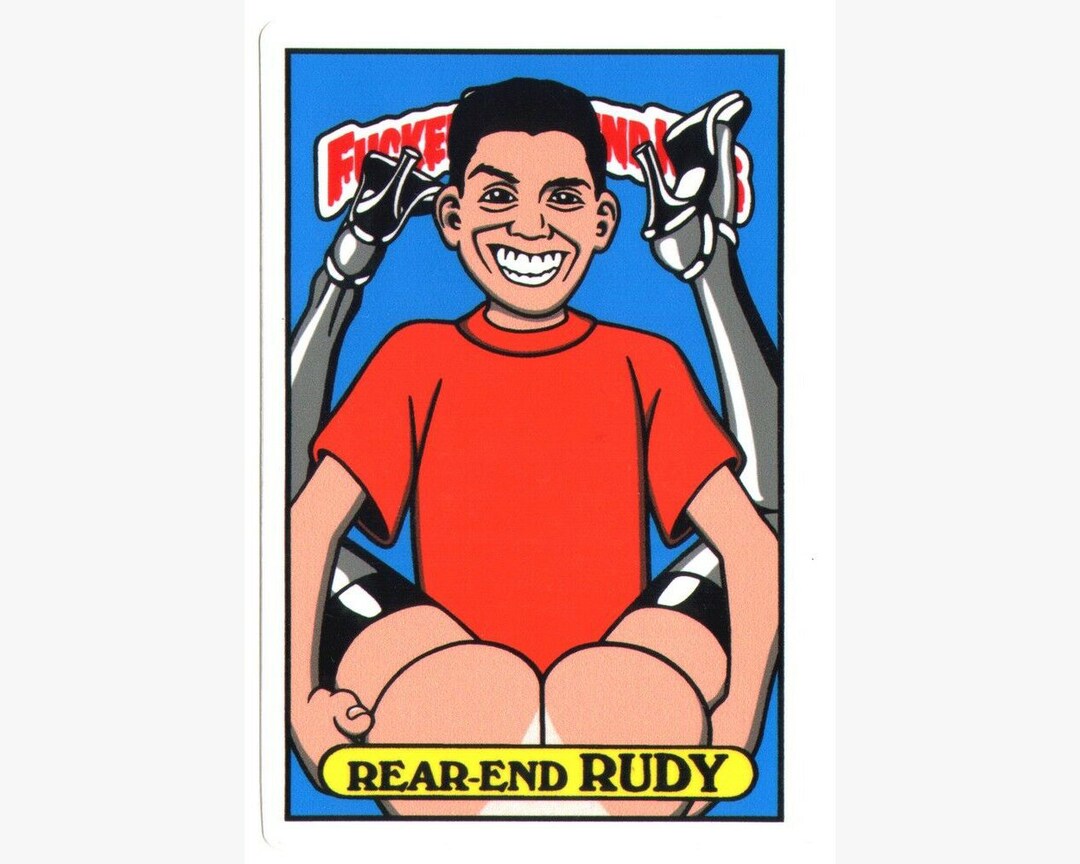 Blind Fcked up Blind Kids Skateboard Sticker Rear-end Rudy - Etsy