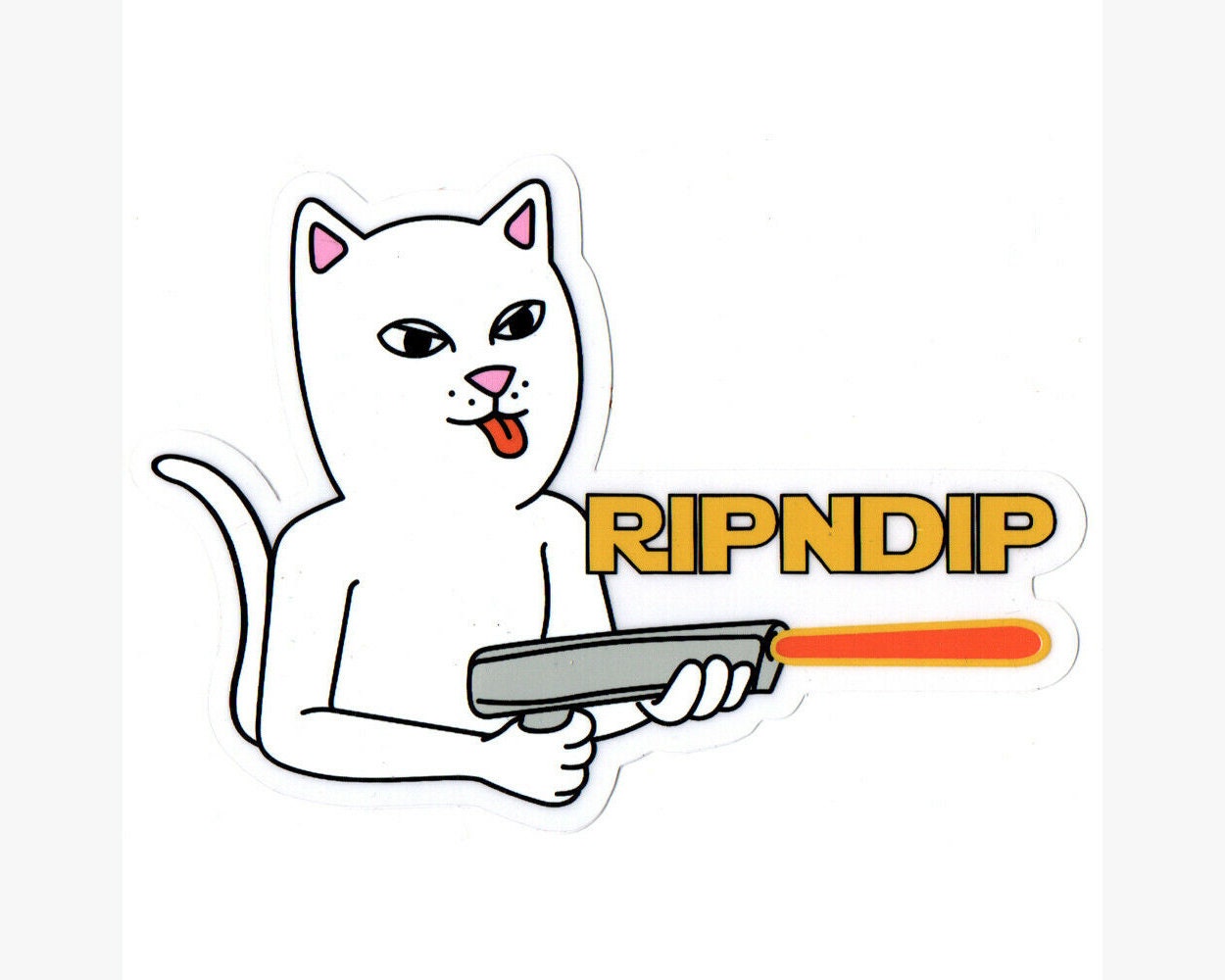 Rip N Dip Skateboard Sticker 11cm Across Approx Skate Cat - Etsy