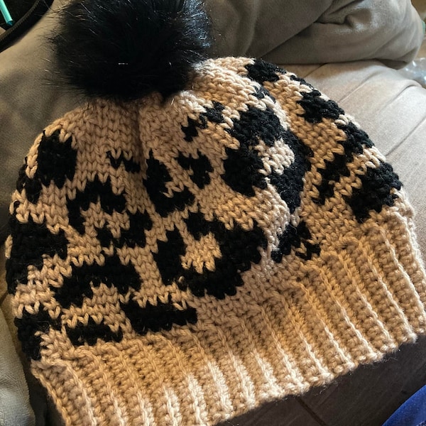 Leopard Print Hat - Etsy