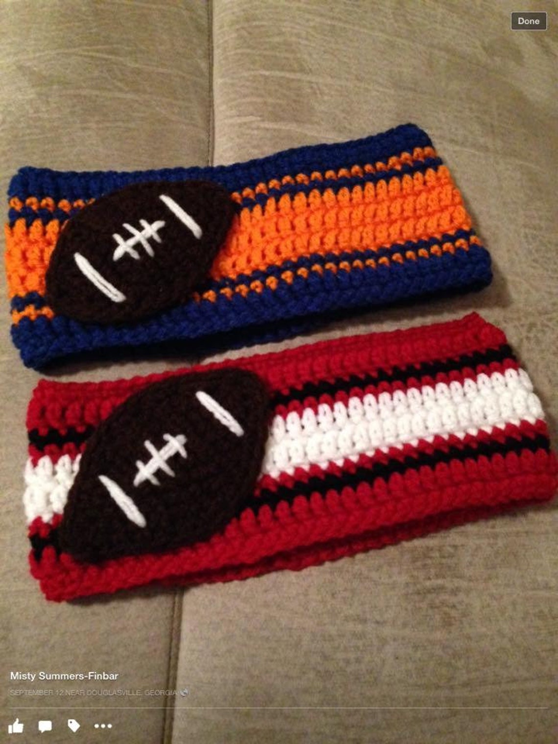 Football Headbands - Etsy