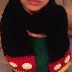 Mickey Mouse Scarf - Etsy