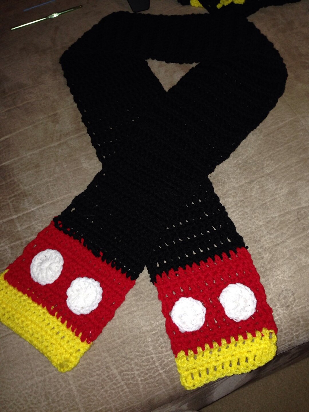 Mickey Mouse Scarf - Etsy