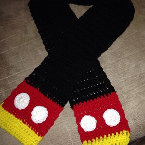 Mickey Mouse Scarf - Etsy
