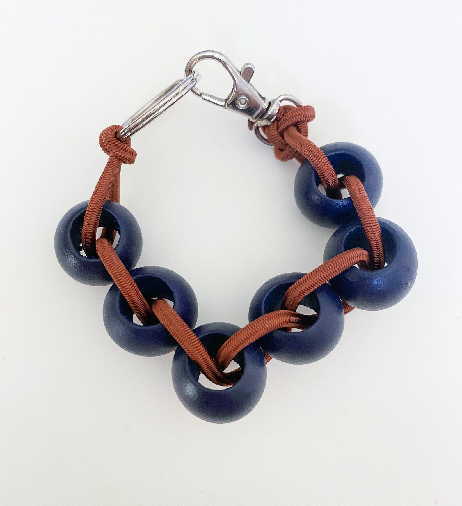 Beaded Bungee Bracelet/ Key Chain - Etsy