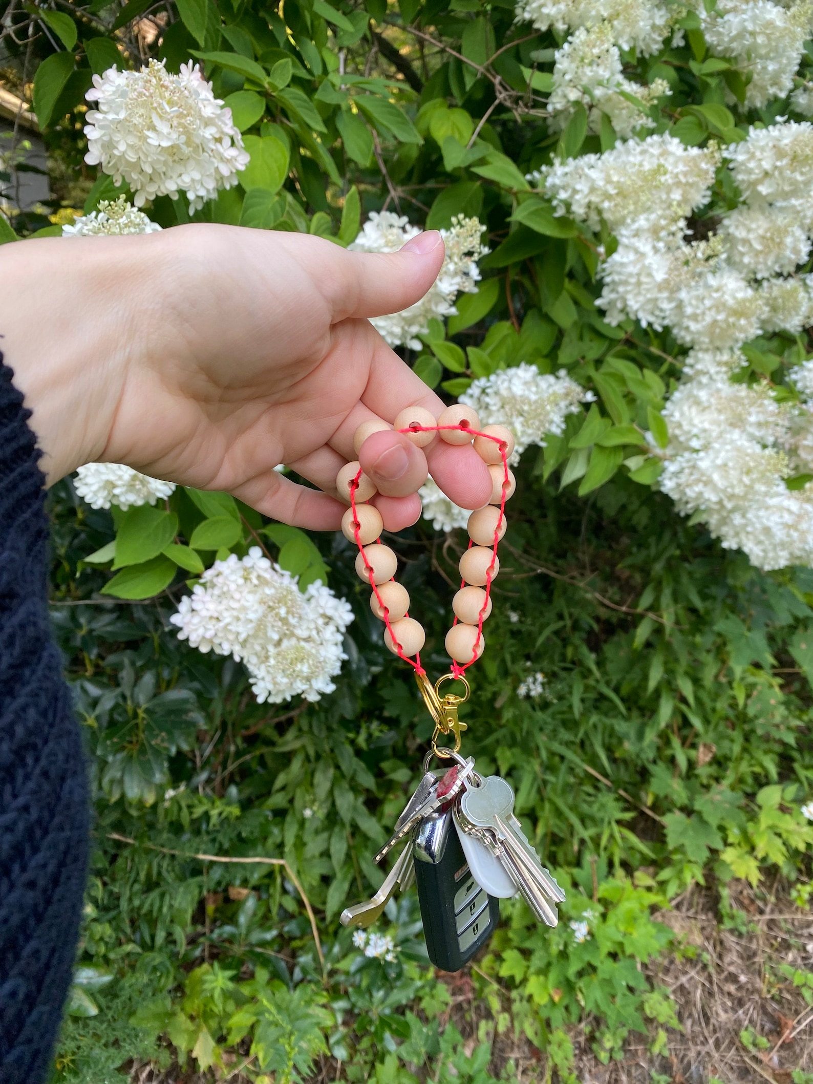 Beaded Bungee Bracelet/ Key Chain - Etsy