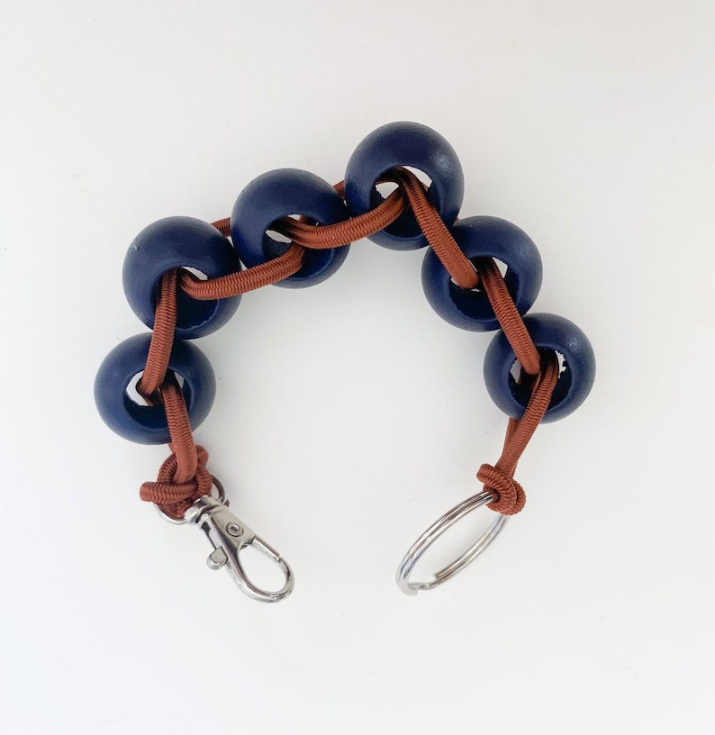 Beaded Bungee Bracelet/ Key Chain - Etsy