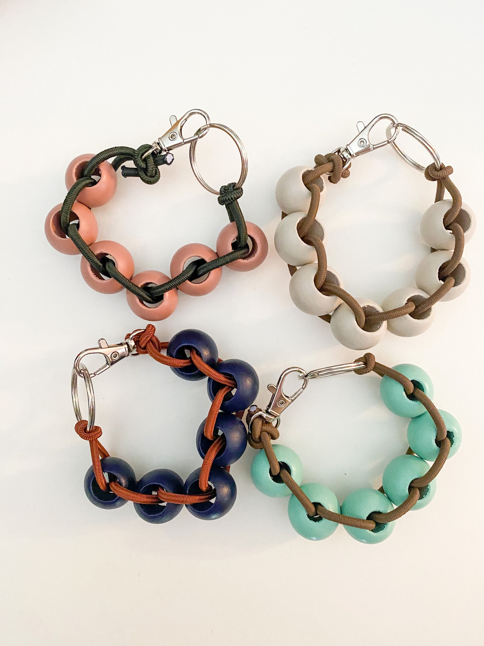 Beaded Bungee Bracelet/ Key Chain - Etsy