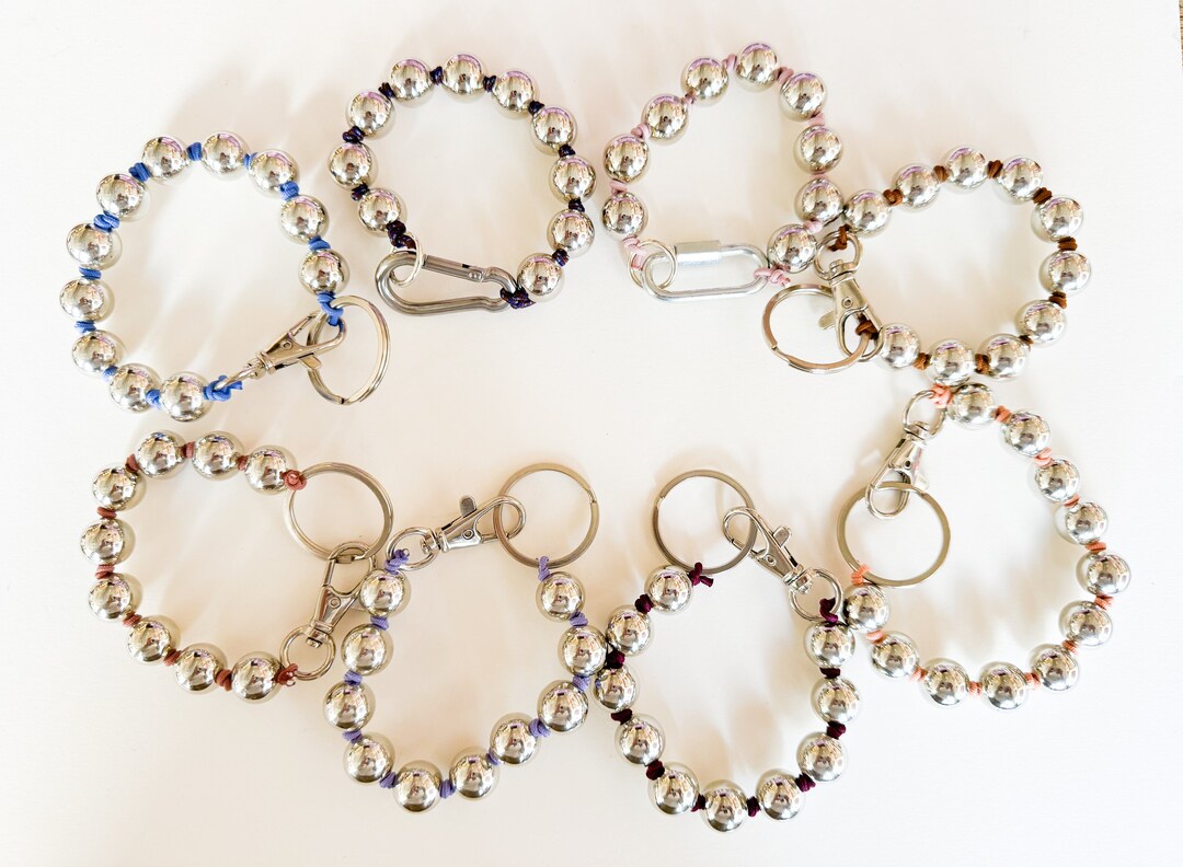 Beaded Key Chain Bracelet - Etsy