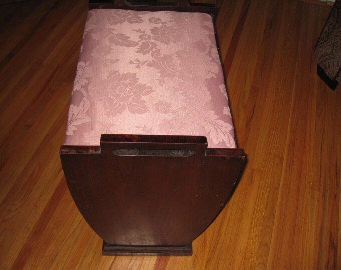 ART DECO DRESSING Table Bench Has Been Recovered in Mauve - Etsy