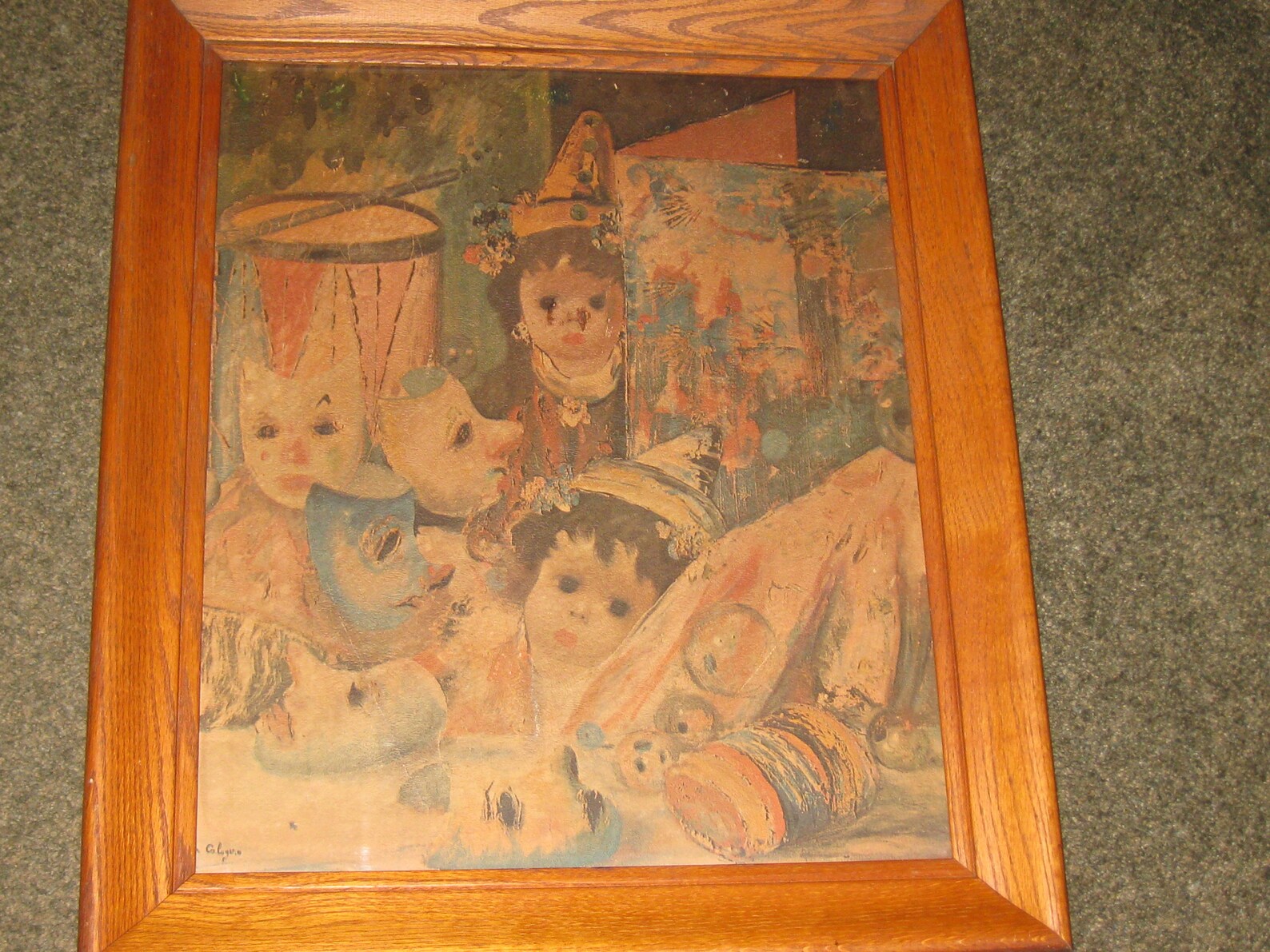 MID CENTURY TEXTURED Print From Painting by Jean Cologero | Etsy