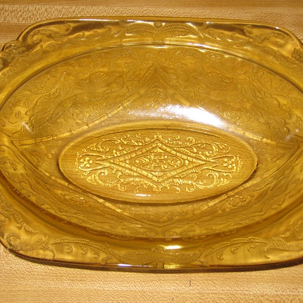 Madrid Pattern Amber Depression Federal Glass - Etsy