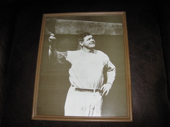 BABE RUTH PHOTOGRAPH Babe Ruth Waves From Dug Out After | Etsy