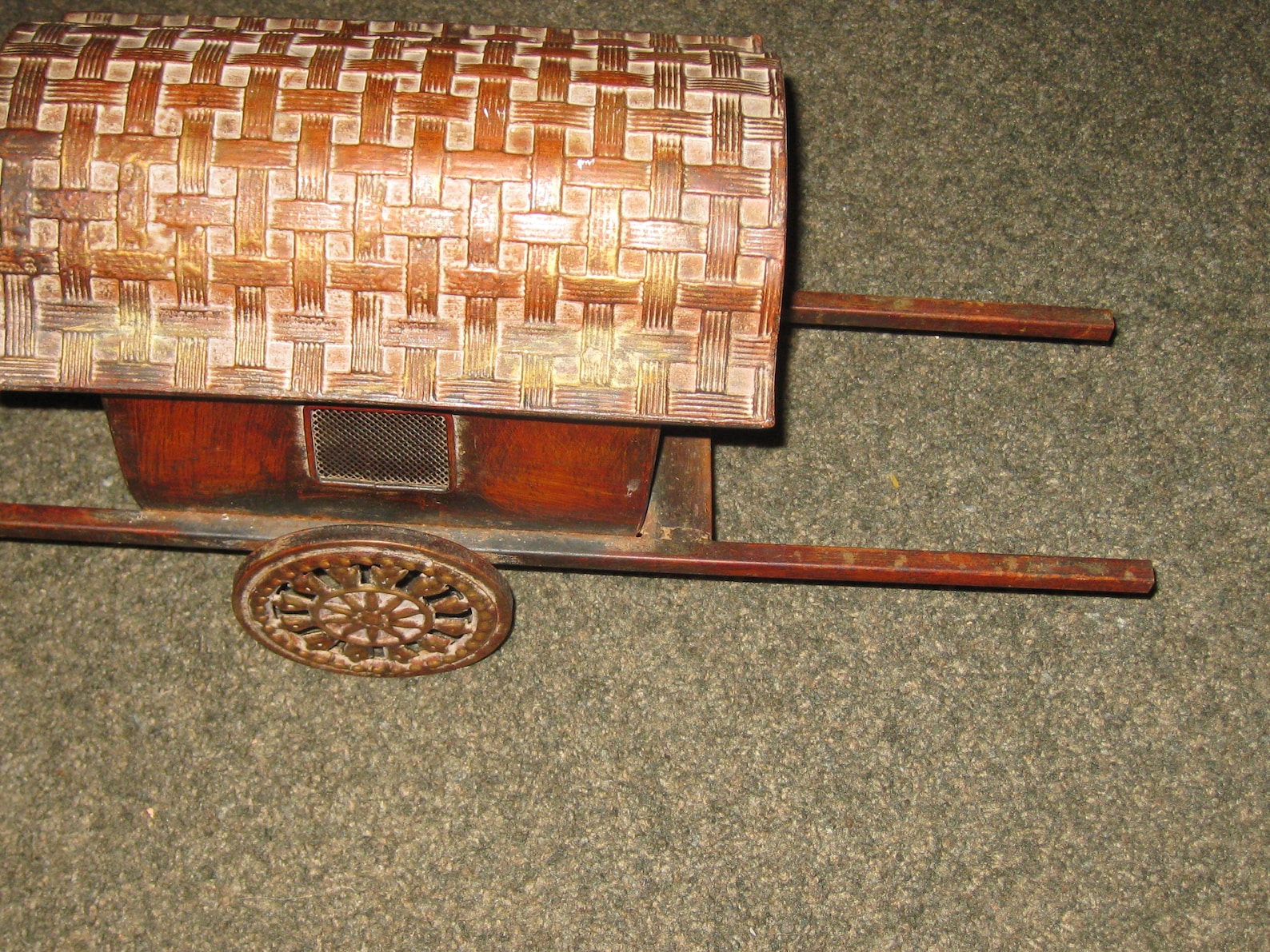 METAL RICKSHAW Pull Cart 18 Long 6 1/2 Wide 10 - Etsy