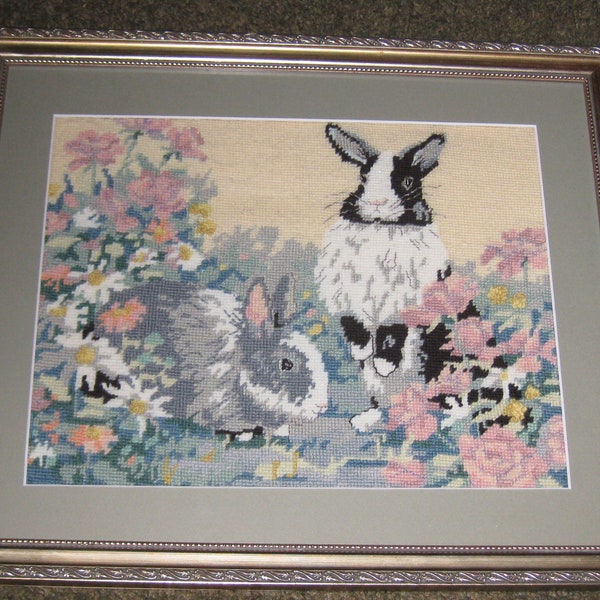 Rabbit Needlepoint - Etsy