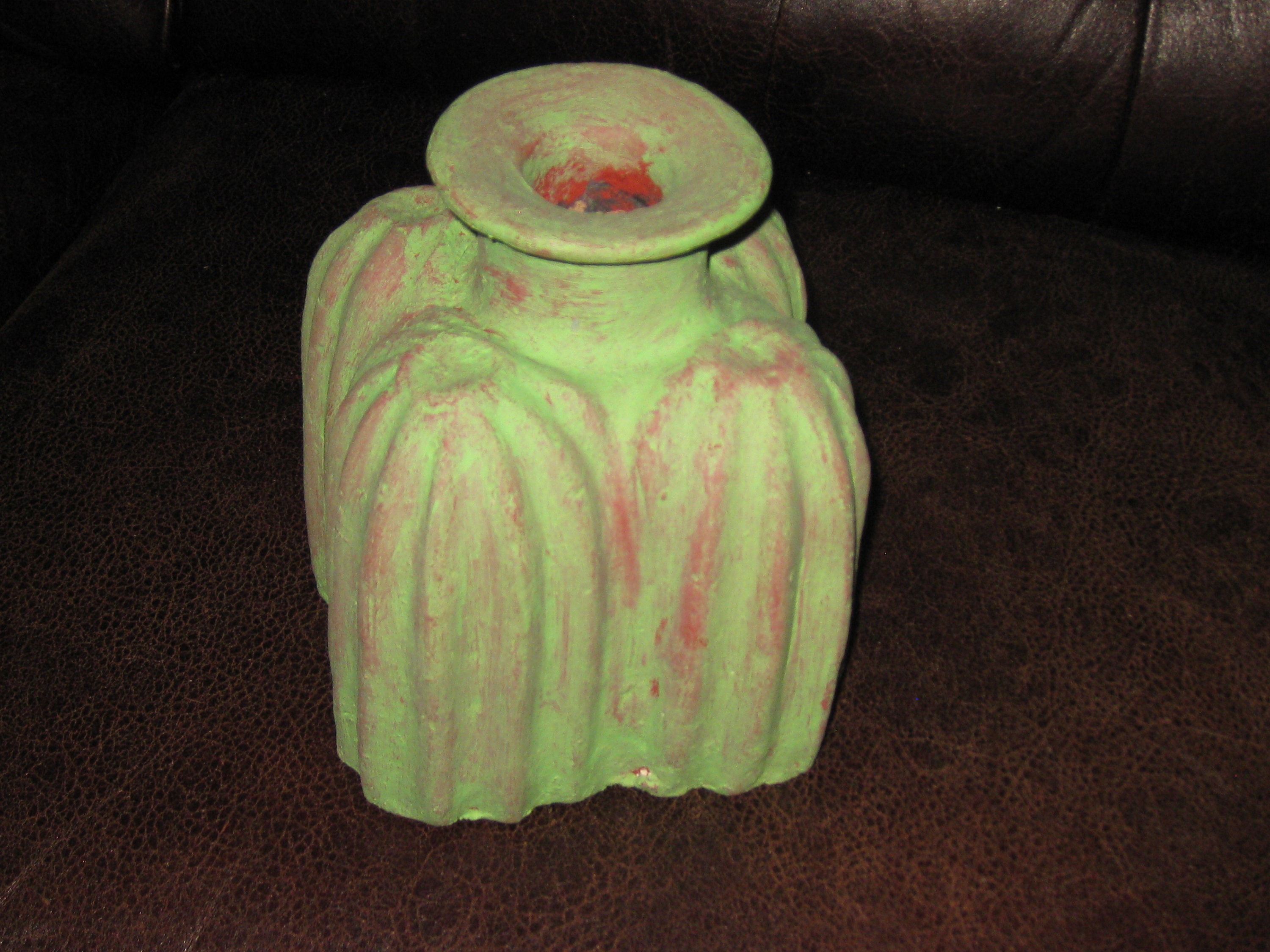 POTTERY VASE JAR Four Corn Shaped Corners 7 1/4 High 5 | Etsy