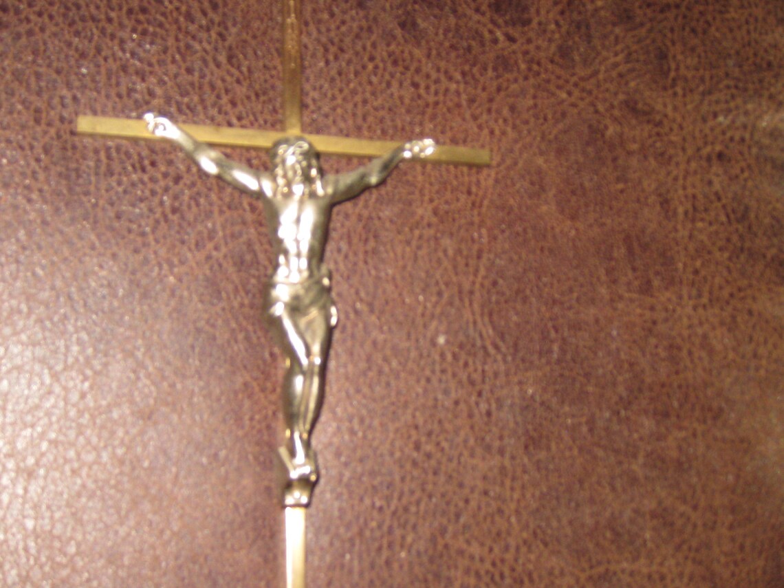 BRASS WALL INRI Cross Silver Tone Metal Corpus 10 X - Etsy