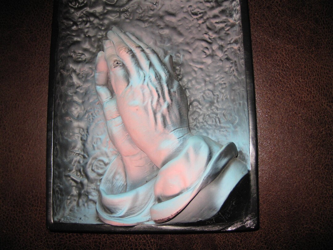 PRAYING HANDS PLASTER Wall Plaque by Victor Copyright Creative Arts Inc ...