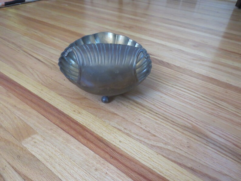 LARGE BRASS SHELL Very Heavy Made in India wildwood - Etsy